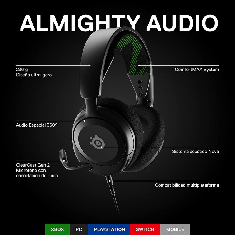 Steelseries Arctis Nova 1X Auriculares Gaming | PcComponentes.com