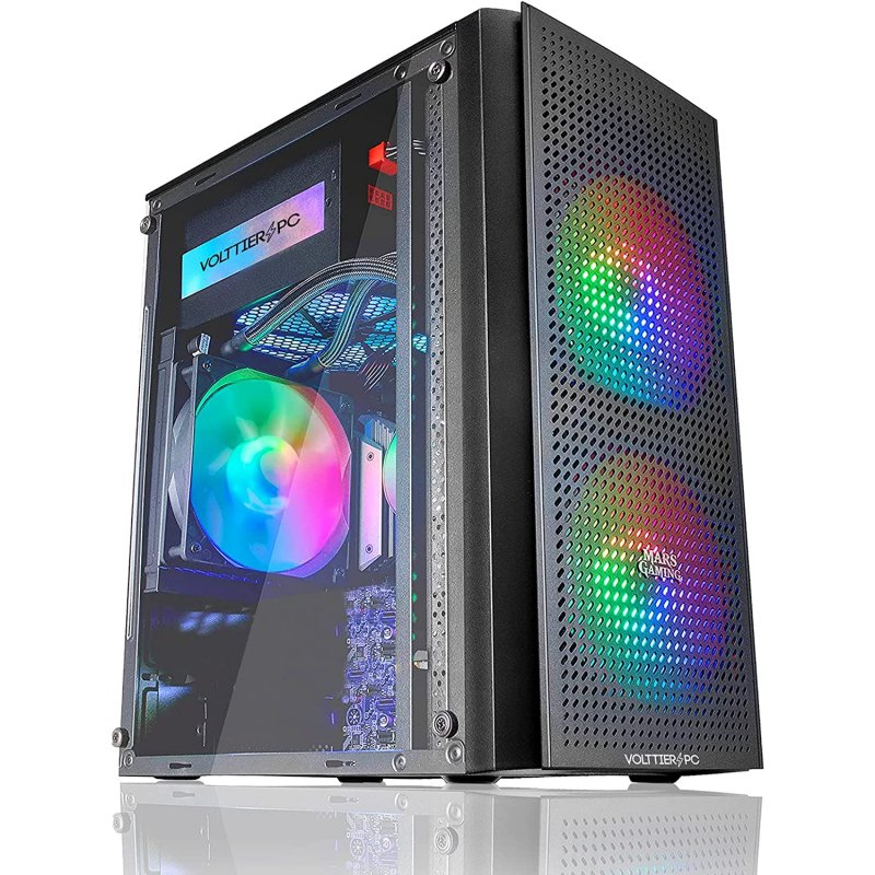 VolttierPC PC Gaming Completo AMD Athlon 300GE/16GB/500GB SSD + Monitor ...