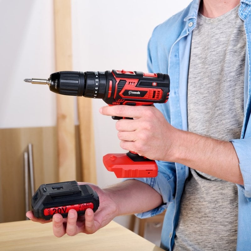 Casals CID2050B Taladro Percutor a Batería 20V de Litio | PcComponentes.com