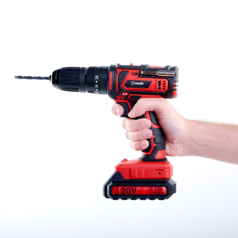 Casals CID2050BC Taladro Percutor a Batería 20V de Litio con Maletín y ...