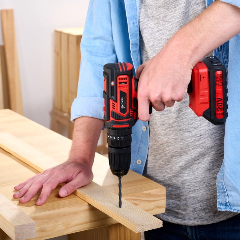 Casals CID2050BC Taladro Percutor a Batería 20V de Litio con Maletín y ...