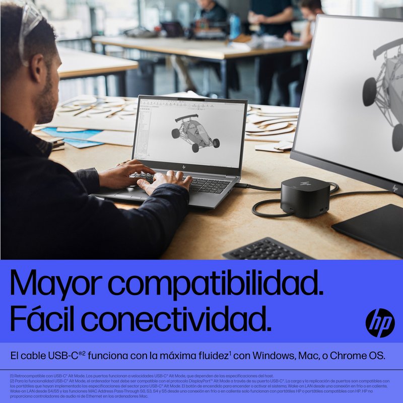 HP Base de Acoplamiento Thunderbolt G4 280W con Cable Combo ...