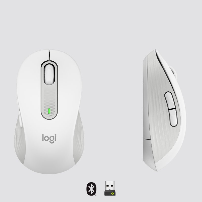 Logitech Signature M650 for Business Ratón Inalámbrico 4000 DPI Blanco ...