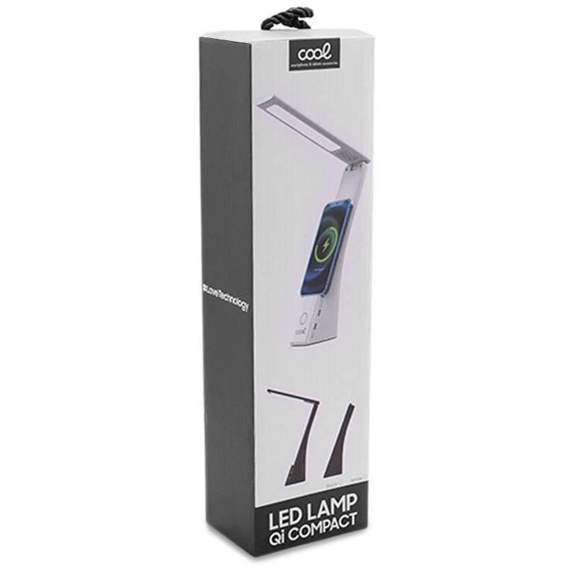 Cool Compact Lámpara LED con Base Qi Carga Inalámbrica Blanco | Oferta ...