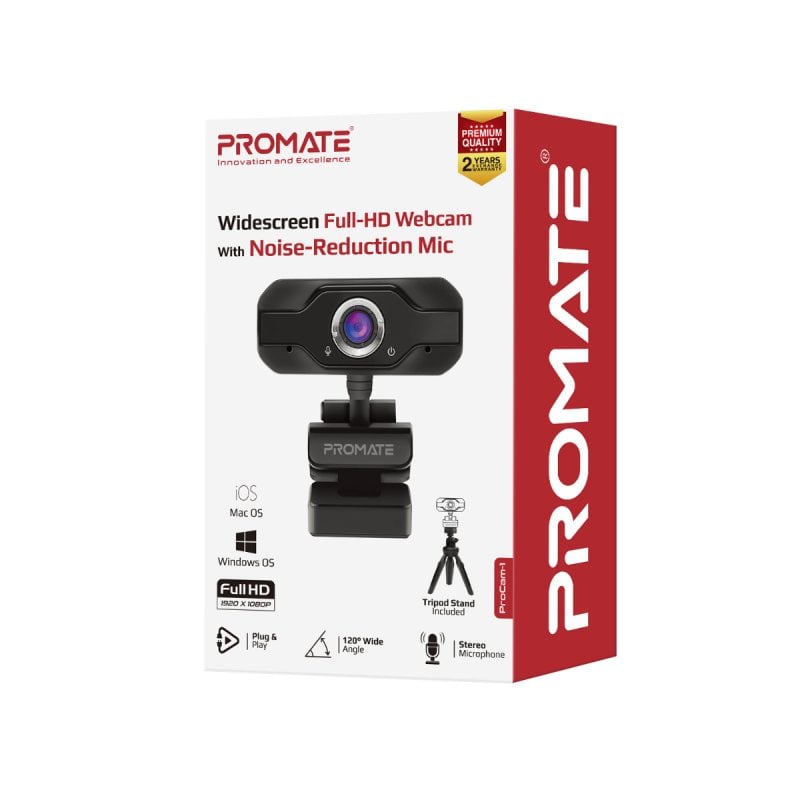 Promate ProCam-1 Webcam FullHD | PcComponentes.com