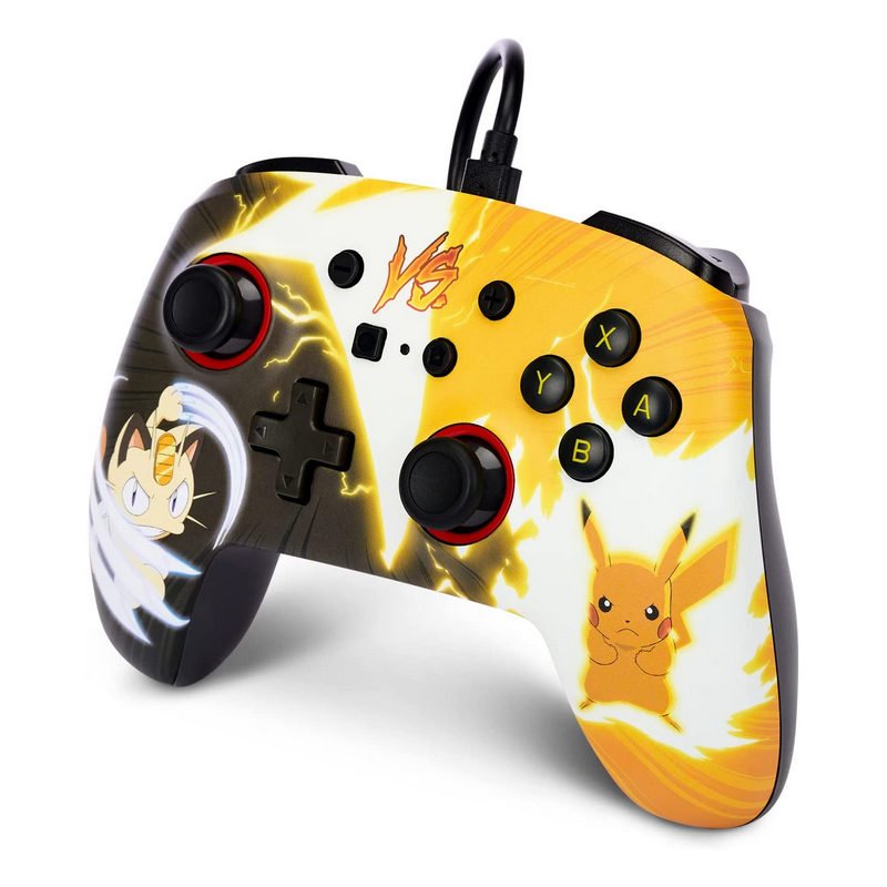 Power A Mando con Cable Extraíble Pokémon: Pikachu vs. Meowth para ...