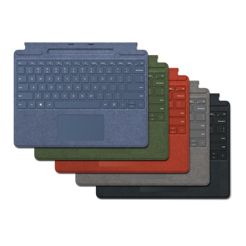 Microsoft Signature Keyboard Cover Alcantara Saphir pour Surface Pro 8 ...