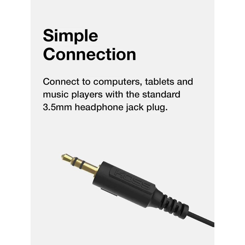 Koss KE7 Set 2 Auriculares con Cable Blanco/Negro | PcComponentes.com