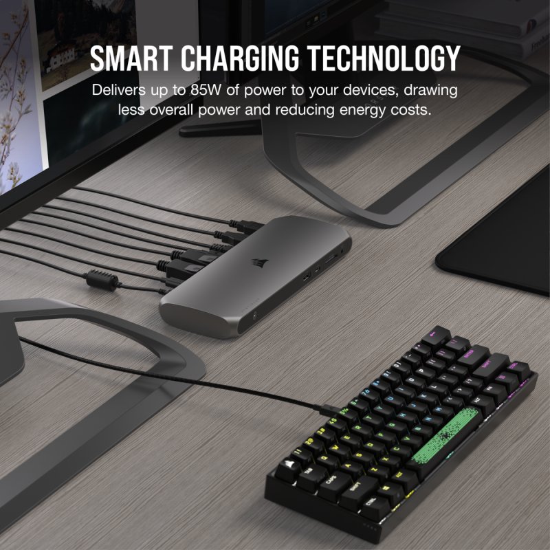Corsair TBT100 DP Docking Station Thunderbolt 3 con DisplayPort ...