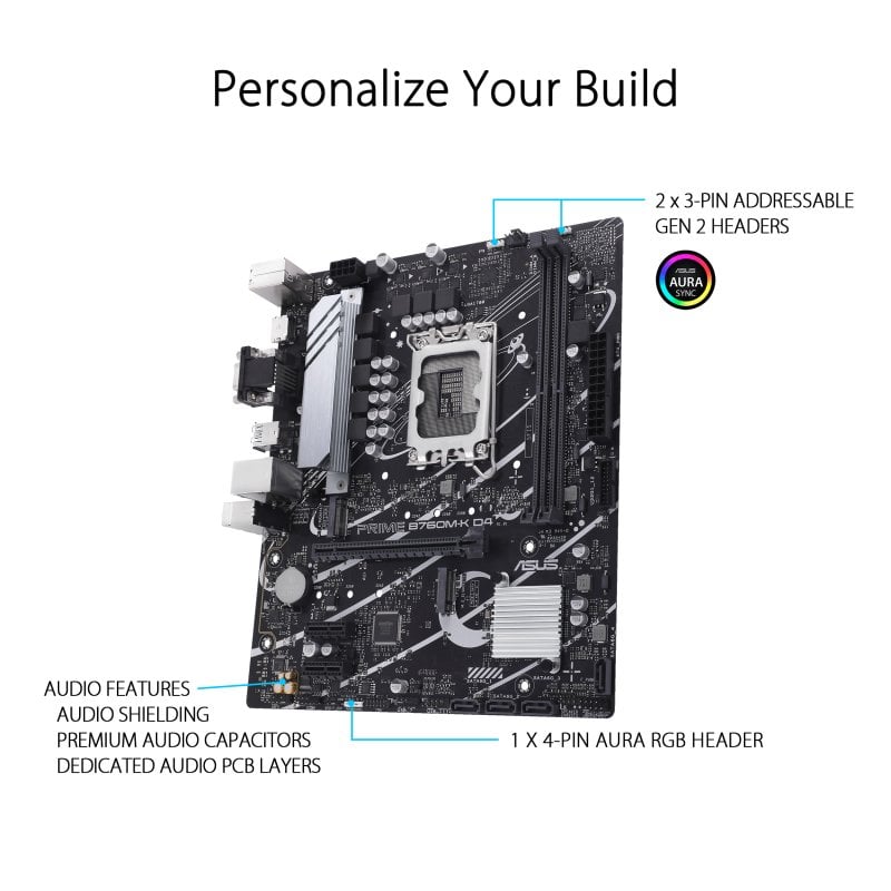 ASUS Prime B760M-K D4 | PcComponentes.com