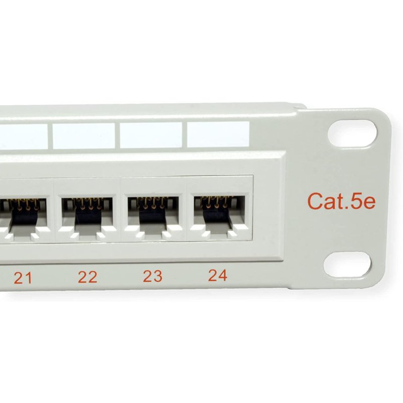 Roline Panel de Parcheo CAT-5E UTP 24 Puertos RJ45 1U 19 Gris ...