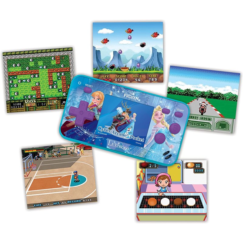 Lexibook Frozen Cyber Arcade Pocket Consola de Bolsillo 150 Juegos 1.8 ...
