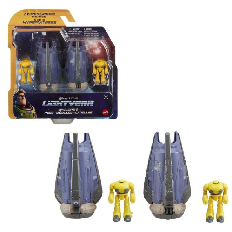 Ciclope Mattel Disney Pixar Lightyear com figuras de brinquedo de navio ...