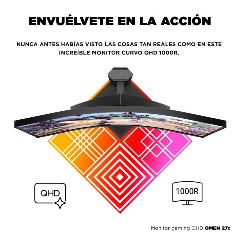 HP OMEN 27C 27" LED QuadHD 240Hz FreeSync Premium Pro Curva ...