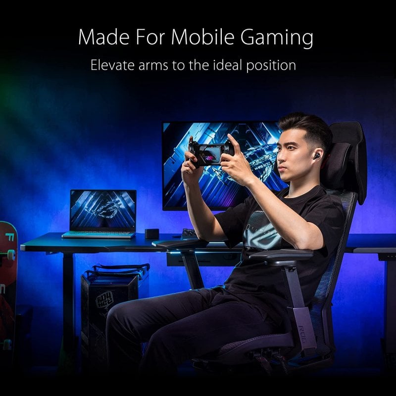 ASUS ROG Destrier Ergo Cadeira Gaming Preta | PcComponentes.pt