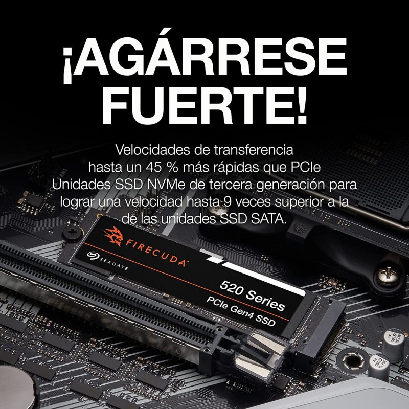 Seagate FireCuda 520 500GB SSD NVMe M.2 PCIe Gen4 ×4 NVMe 1.4 ...