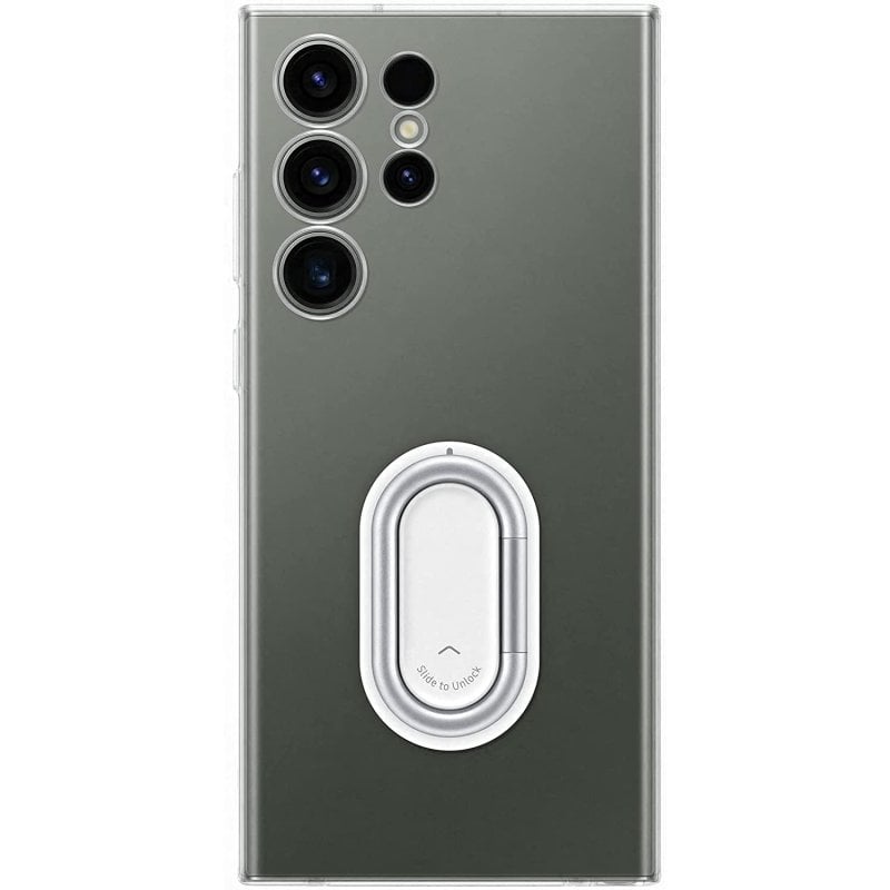 Samsung Clear Gadget Case Funda de Silicona con Anillo Transparente ...