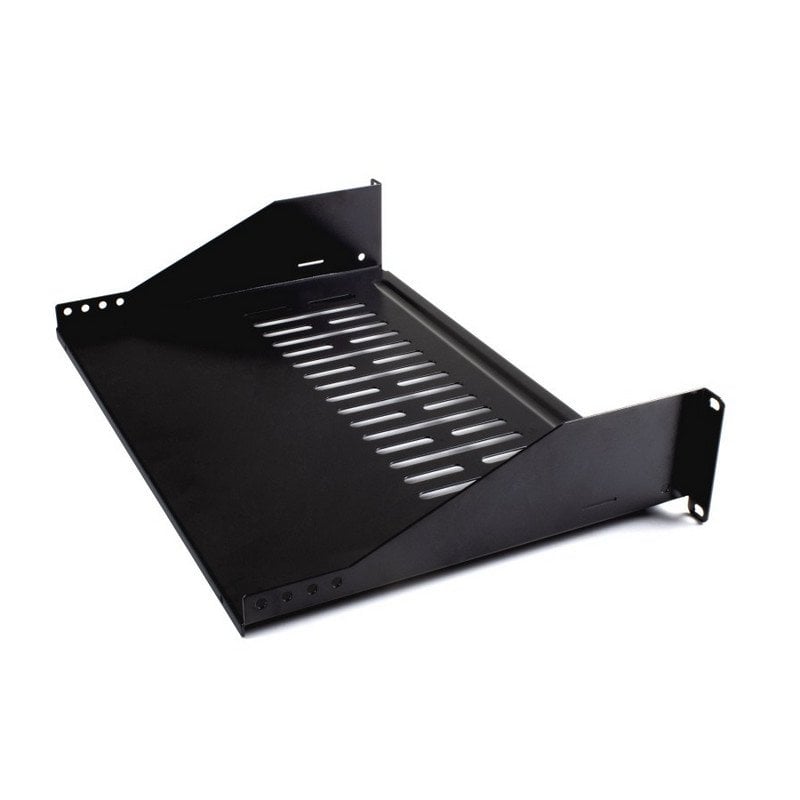 Lapara Bandeja Rack de Fijación Frontal 2U 300mm Negra para Rack 19 ...