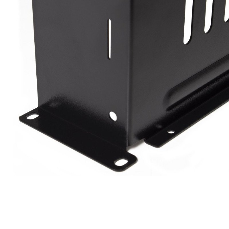 Lapara Bandeja Rack de Fijación Frontal 2U 300mm Negra para Rack 19 ...