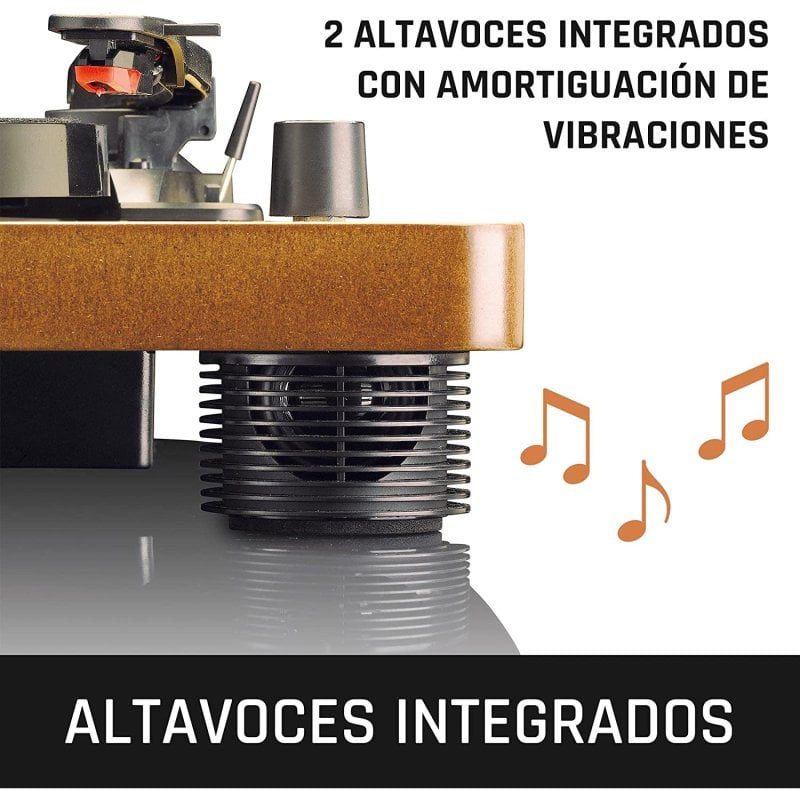 Lenco LS-50WD Platine Vinyle avec 3 Vitesses Encodage USB Bois ...