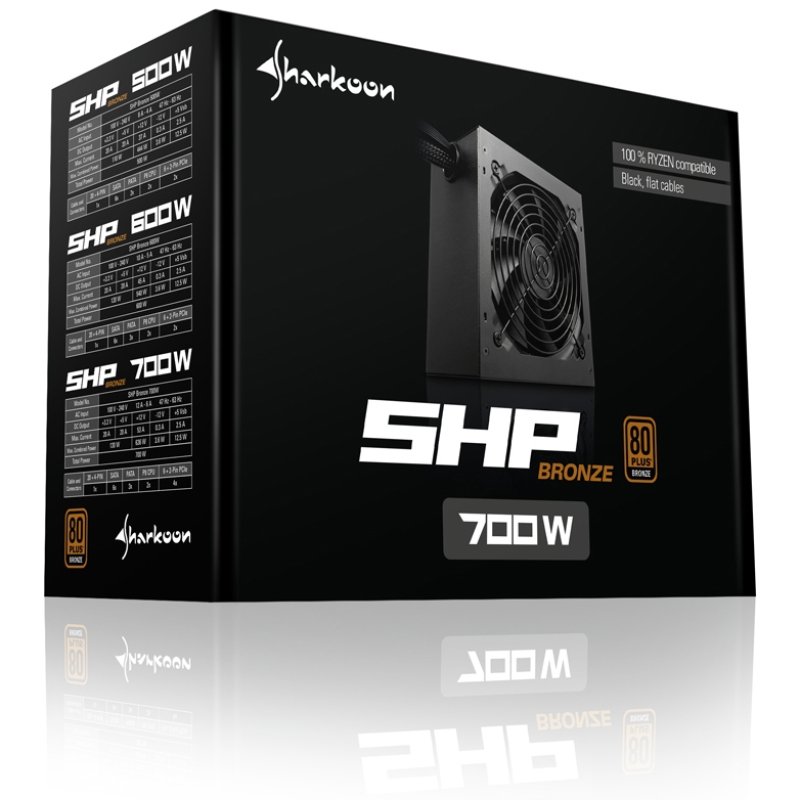 Sharkoon SHP Bronze 700W 80 Plus Bronce | PcComponentes.com