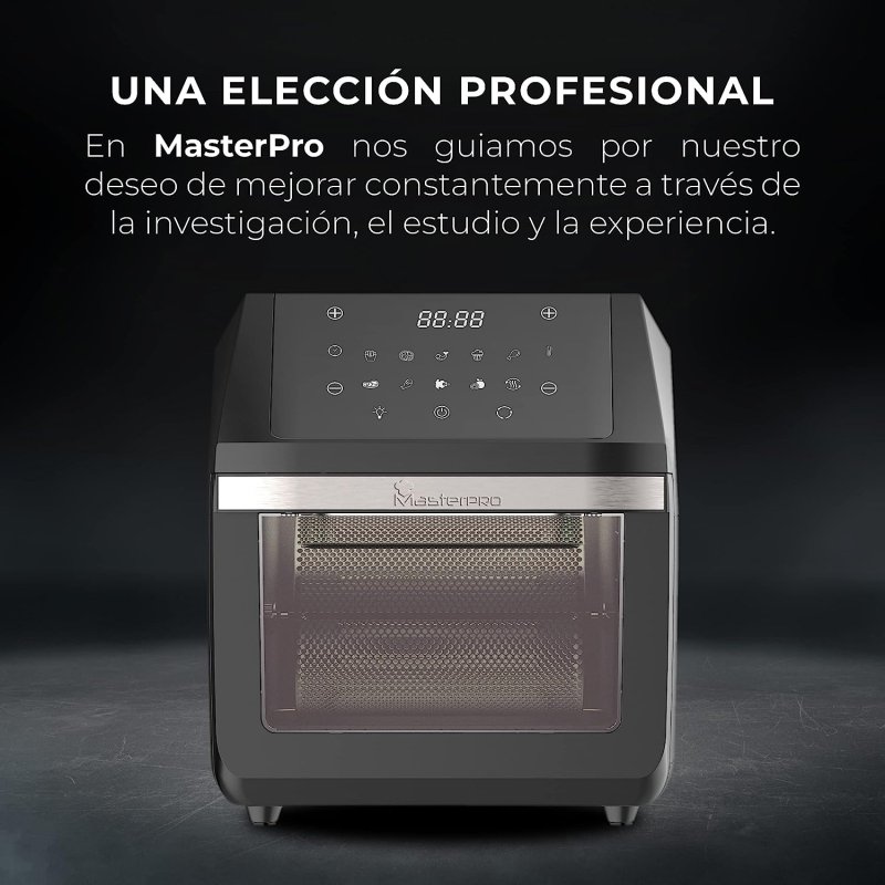MasterPro Rocket 1100 Freidora de Aire 11L 1800W Negra | PcComponentes.com