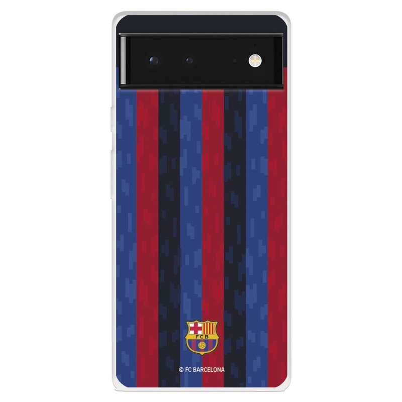Fc Barcelona Case para Google Pixel 6 Vertical Stripes Background ...