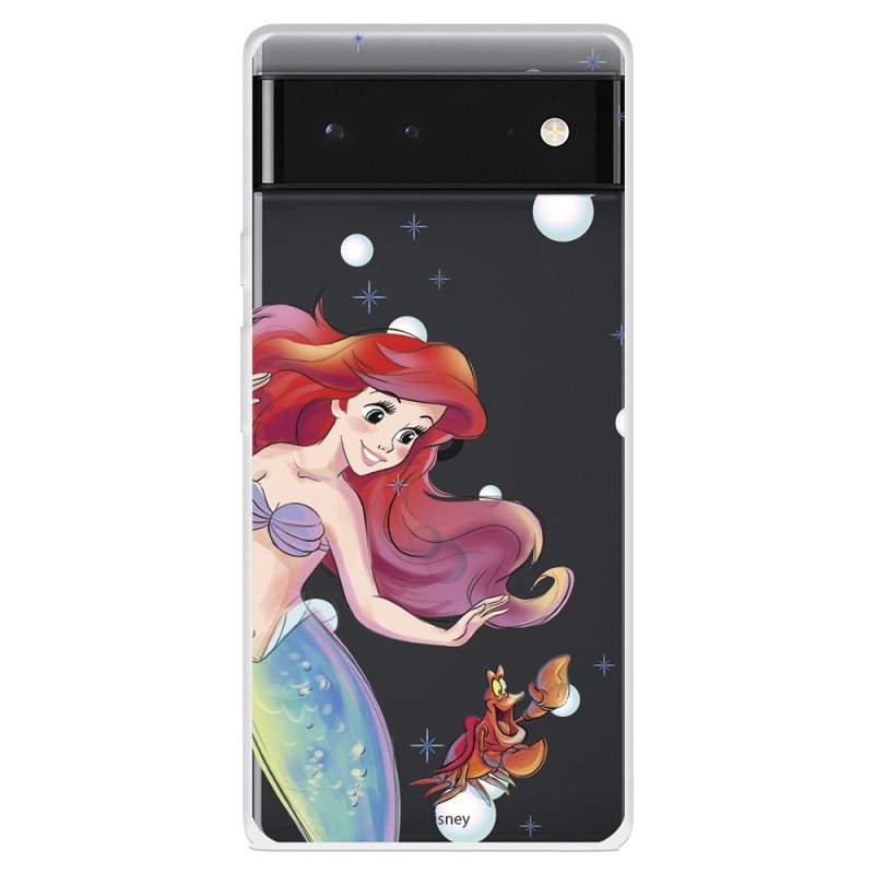 Estojo Para Google Pixel 6 Oficial Disney Ariel E Sebastian Bubbles - A ...