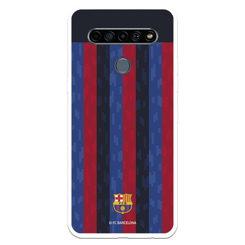 Capa Fc Barcelona para LG K61 Fundo com listras verticais - Licença ...