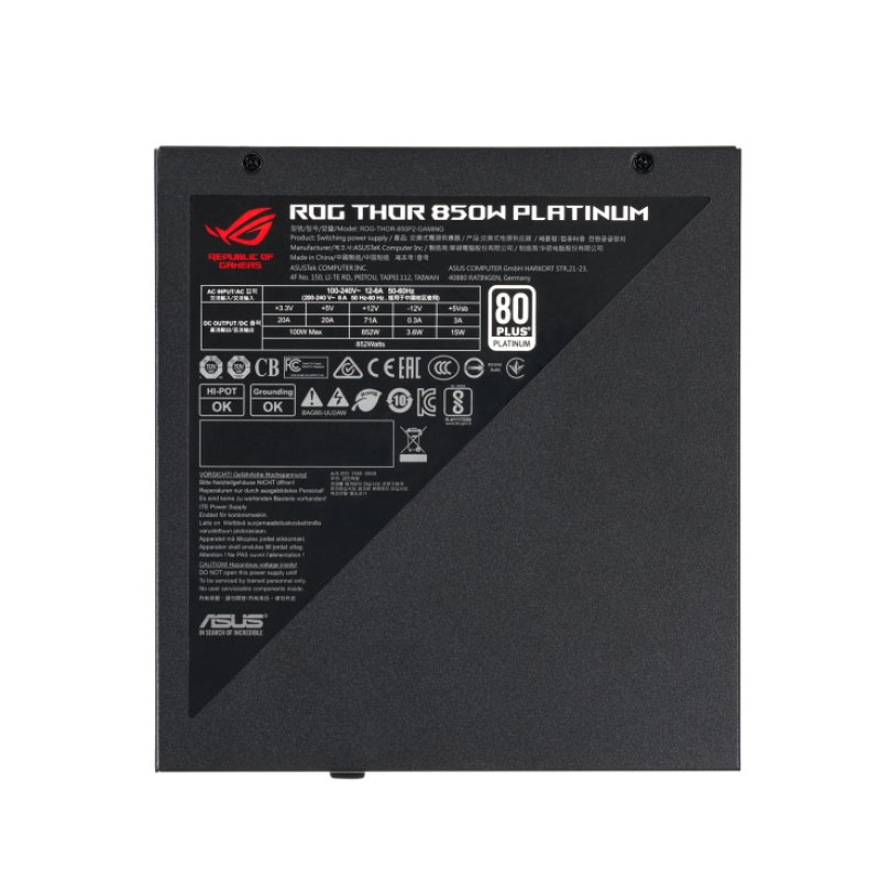 ASUS ROG Thor 850P2 Gaming 850W 80 Plus Platinum Modular ...