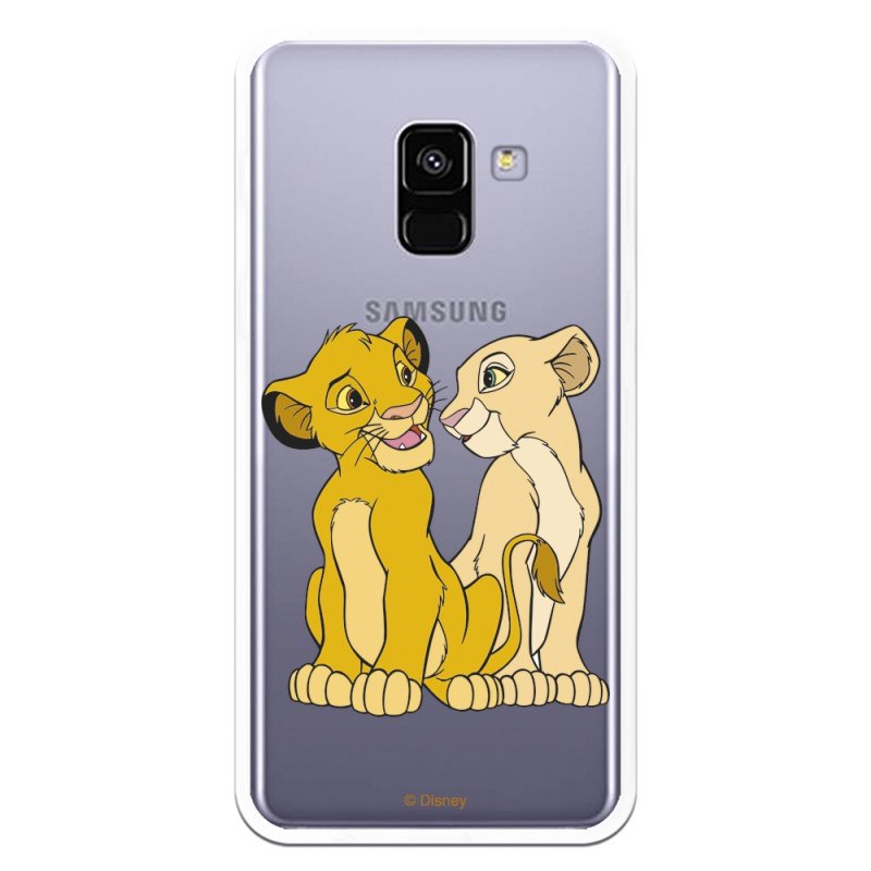 Funda Oficial Disney Simba Y Nala Transparente Para Samsung Galaxy A8 ...