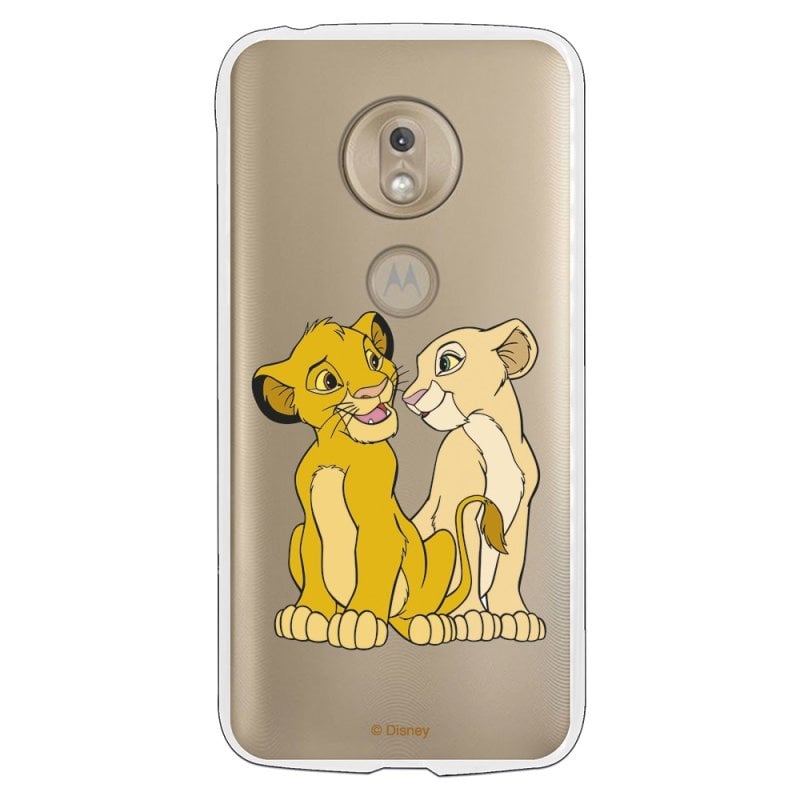 Funda Oficial Disney Simba Y Nala Transparente Para Motorola Moto G7 ...