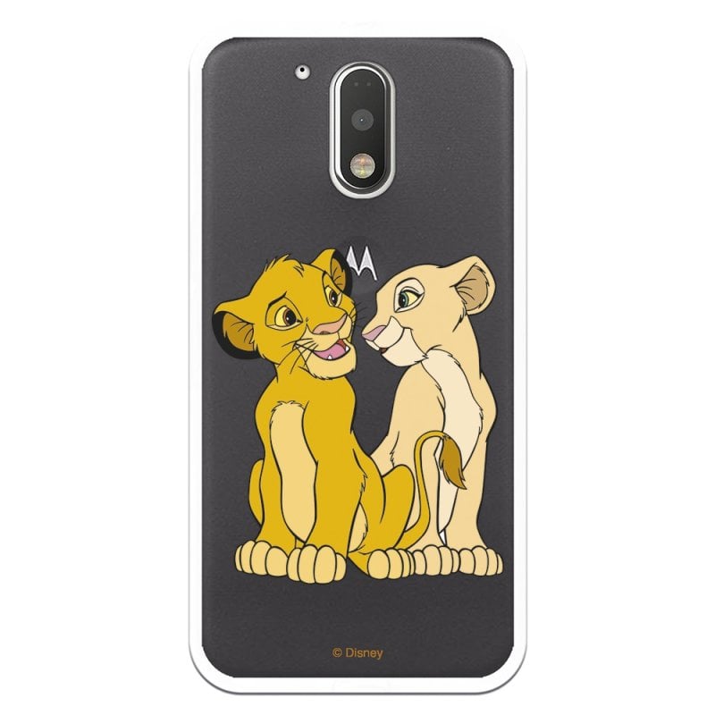 Funda Oficial Disney Simba Y Nala Transparente Para Motorola Moto G4 ...