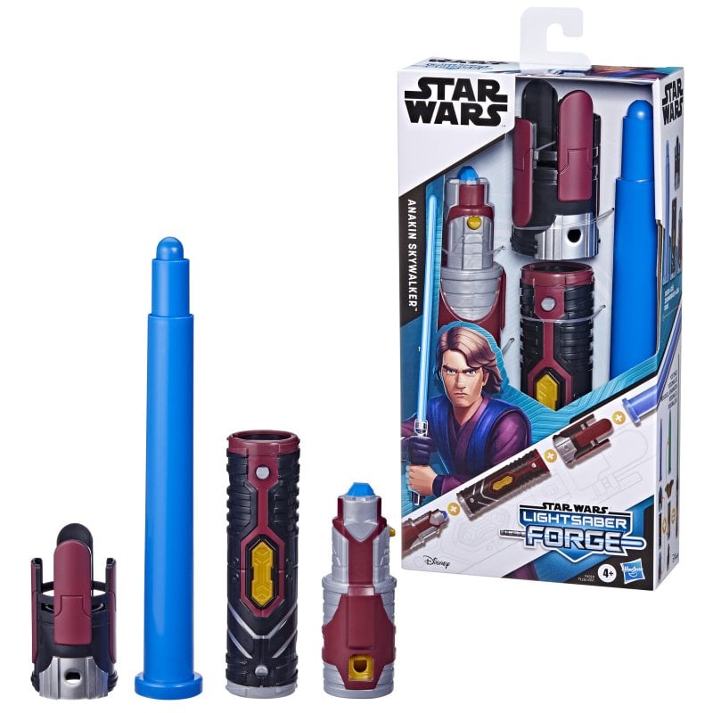 Hasbro Original Star Wars Lightsaber Forge Sable de Luz Azul Extensible ...