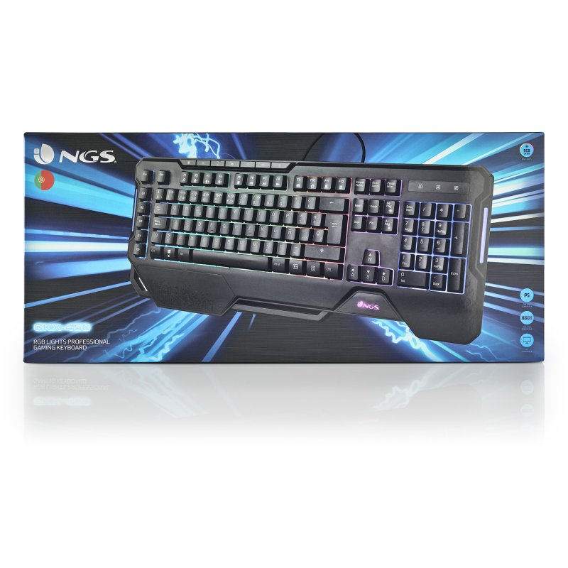 NGS GKX-450 Teclado Gaming RGB com Teclas Multimédia QWERTY (PT ...