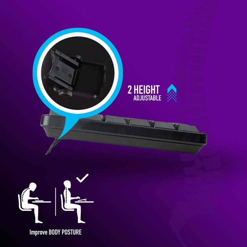 NGS Euphoria Kit Combo Teclado y Ratón Inalámbricos Layout AZERTY FR ...