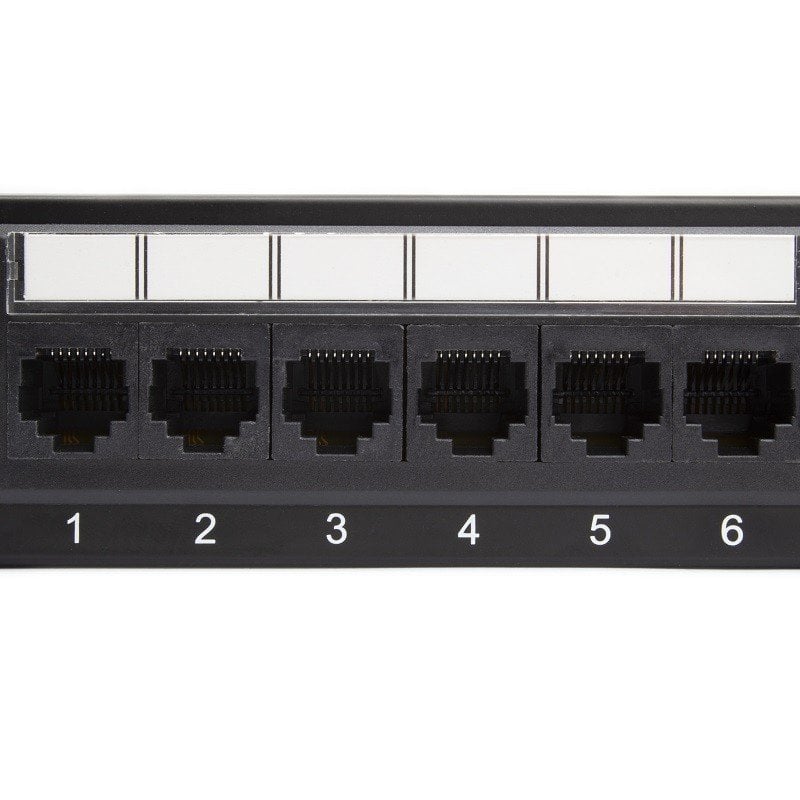 Lapara LA-4010203 Patch Panel para Rack 19" 1U Cat 6a UTP 24 Puertos ...