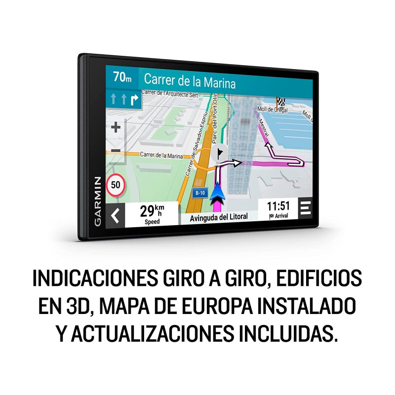 Garmin DriveSmart 66 6" Navegador GPS Mapas de Europa | PcComponentes.com