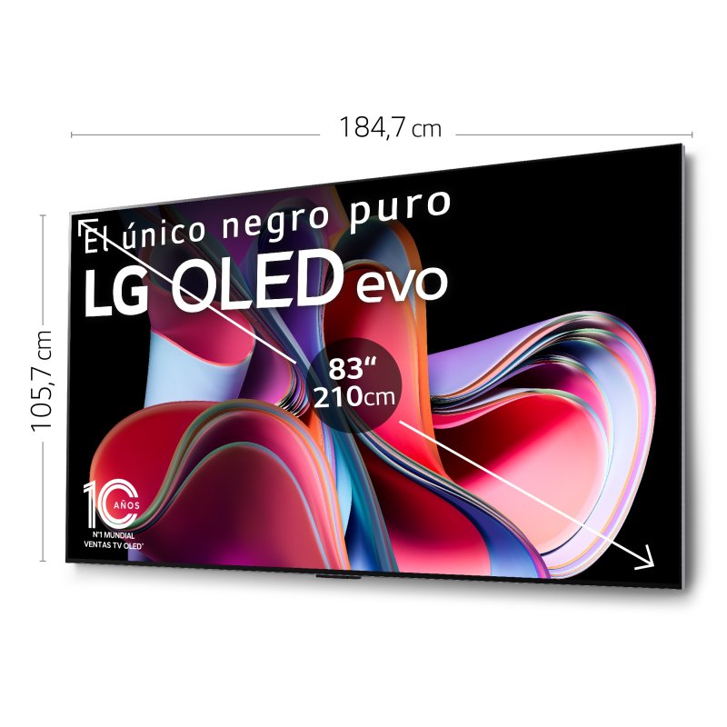 LG OLED83G36LA 83" OLED evo UltraHD 4K HDR10 | PcComponentes.com