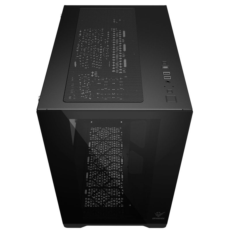 Phoenix Zephyr ATX Côté et façade en verre trempé USB-C Noir ...