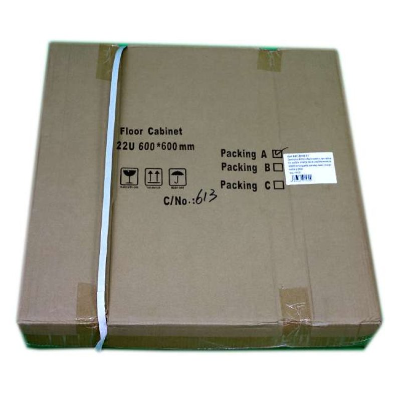 Powergreen Armário Rack 19" 42U 80x120 Desmontado Porta Frontal ...