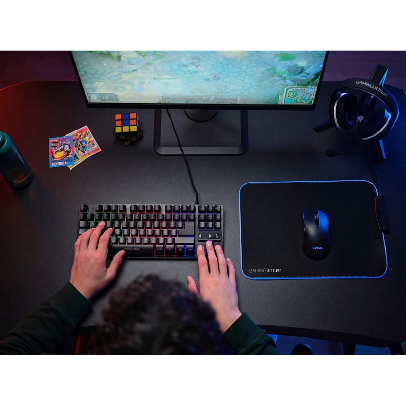 Trust GXT 923 YBAR Rato Gaming Sem Fios 7200DPI Preto | PcComponentes.pt