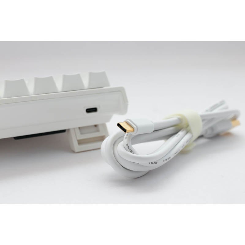 Ducky ONE 2 PRO Classic Mini 60% Pure White Kailh Red RGB PBT Teclado ...