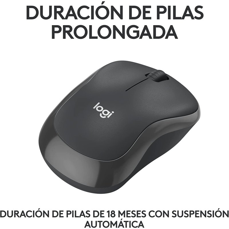 Logitech M240 Silent Ratón Bluetooth Grafito | PcComponentes.com