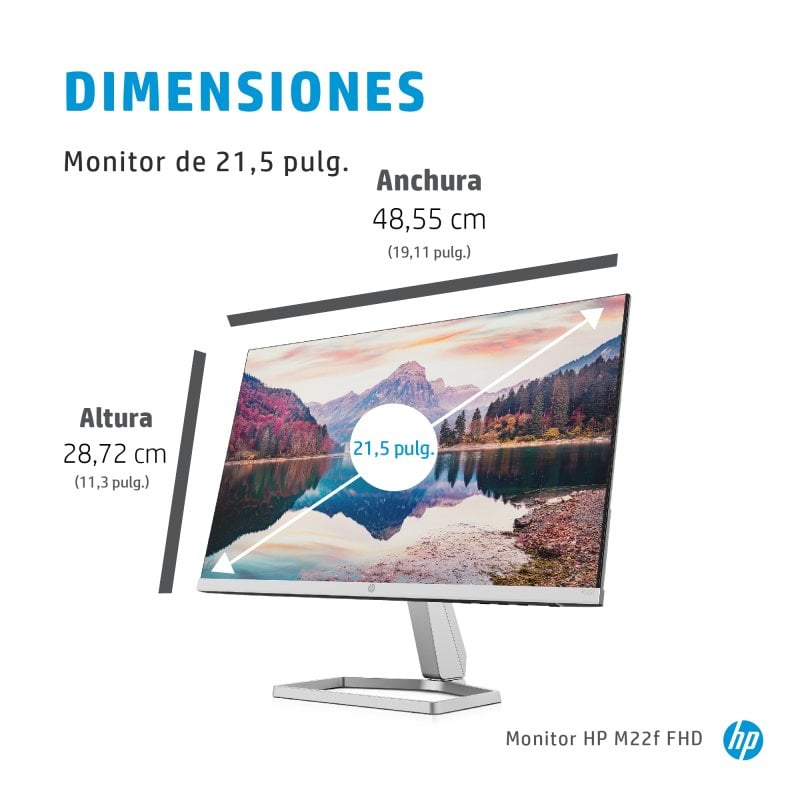 HP M22f 21.5" LED IPS FullHD 75Hz FreeSync | PcComponentes.pt