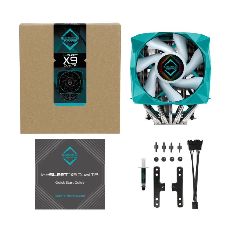 Iceberg Thermal IceSLEET X9 Dual TR ARGB Cooler de CPU 120/140mm ...