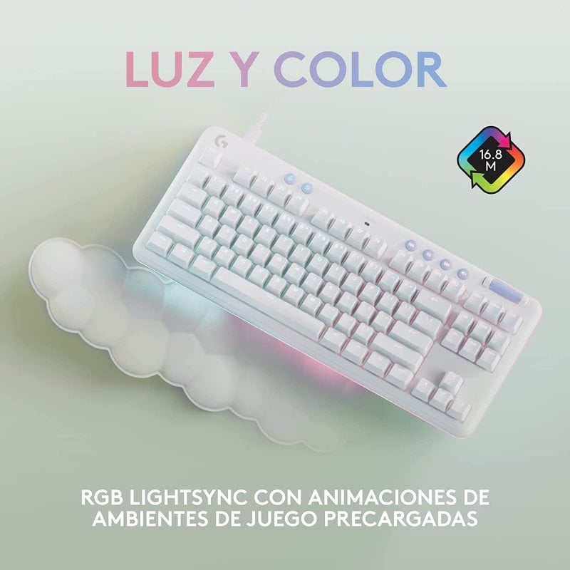 Logitech G G713 Teclado Mecánico Gaming RGB Blanco GX Red QWERTY US ...