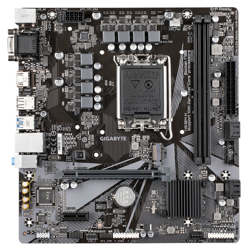 Gigabyte H610M H (rev. 1.0) Intel H610 Express LGA 1700 micro ATX ...