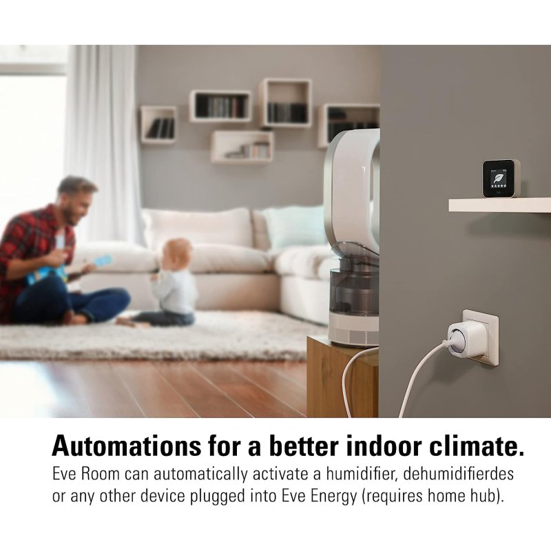 Eve Room Sensor Ambiental para Hogares Inteligentes Inalámbrico ...