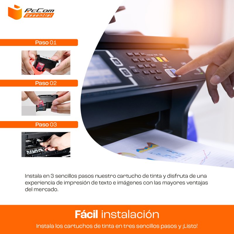 Pccom Essential HP 300XL Cartucho Tinta Compatible Negro/Tricolor Pack ...